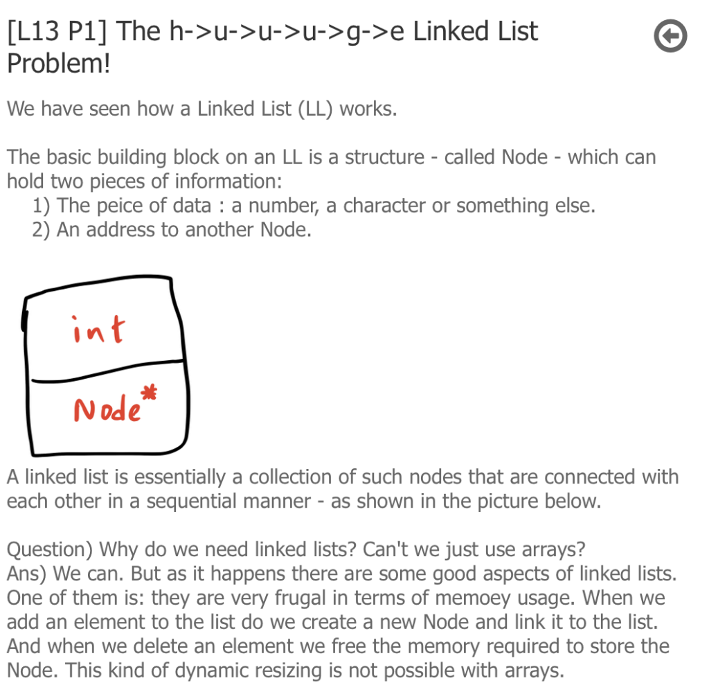 Solved [L13 P1] The h->u->u->u->g->e Linked List Problem! We | Chegg.com