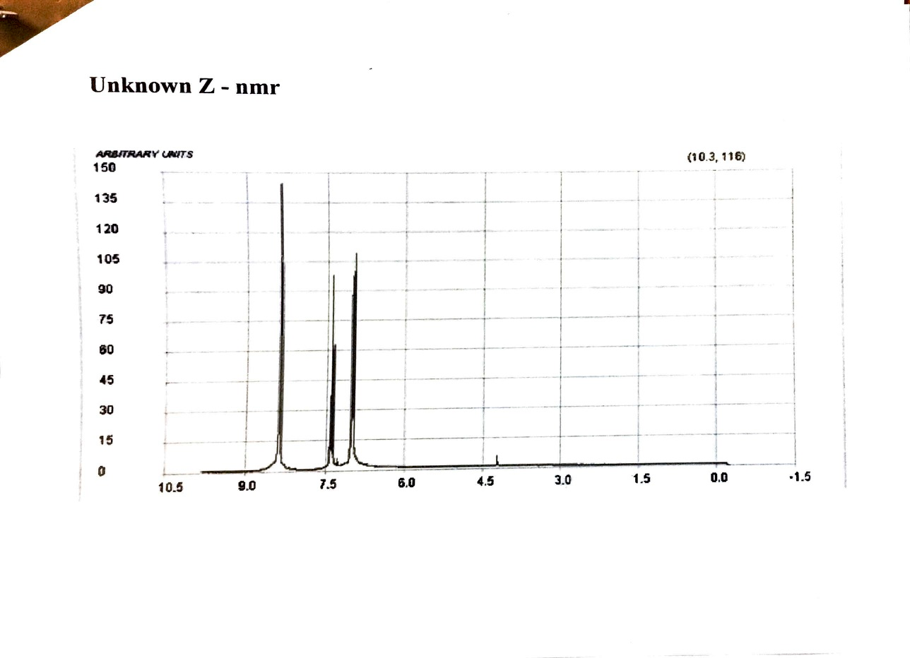 Solved Determine the unknown chemical and structure, using a | Chegg.com