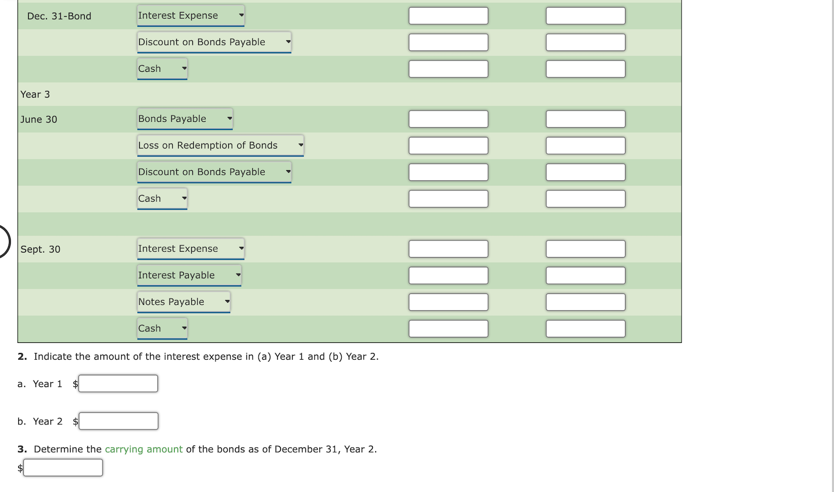 Solved Entries for Bonds Payable and Installment Note | Chegg.com