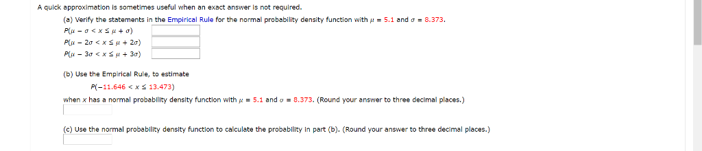 Solved A quick approximation is sometimes useful when an | Chegg.com