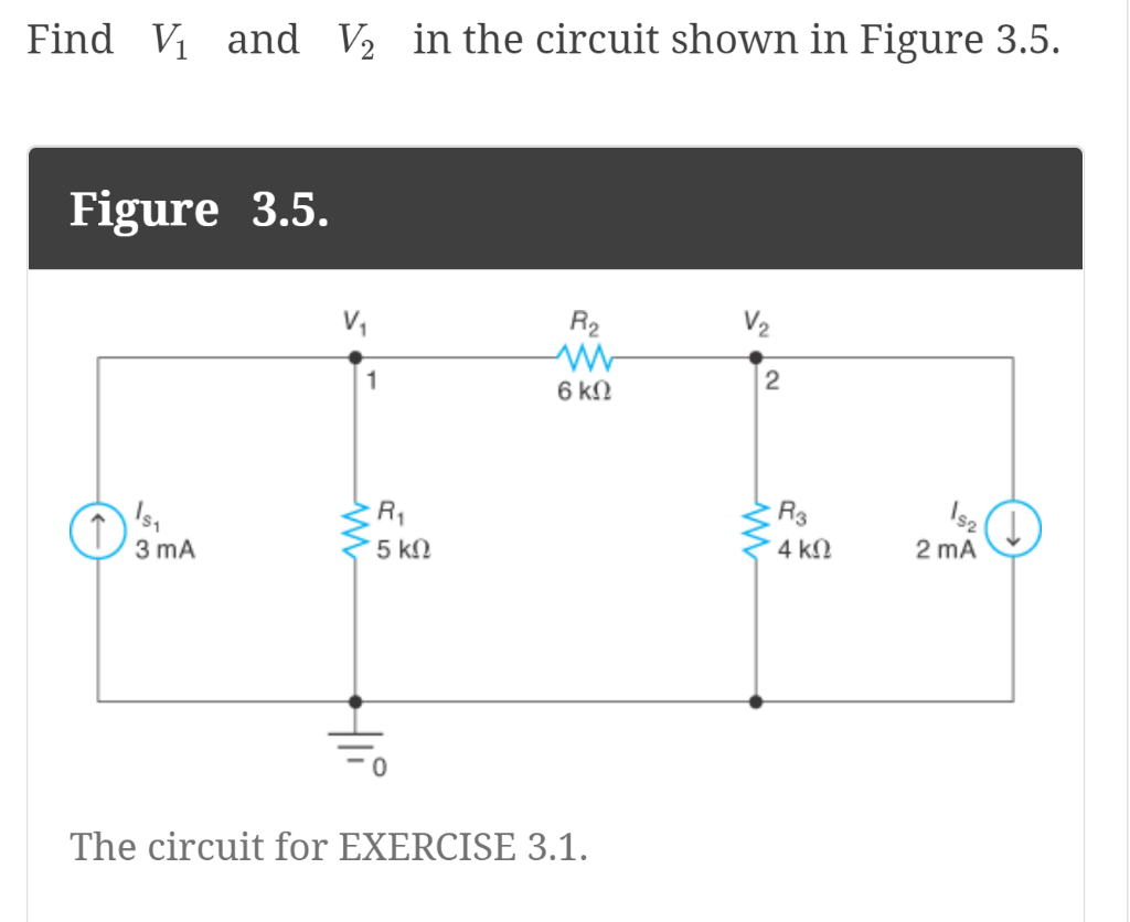 Solved Solve for the node voltages V1 and v2. Please show | Chegg.com Solved Solve for the node voltages V1 and v2. Please show | Chegg.com