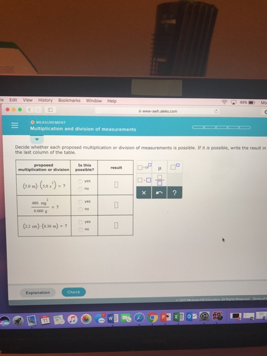 Solved Decide whether each proposed multiplication or | Chegg.com