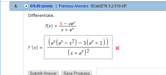 Solved 6. + 0/9.09 points Previous Answers SCalcET8 | Chegg.com
