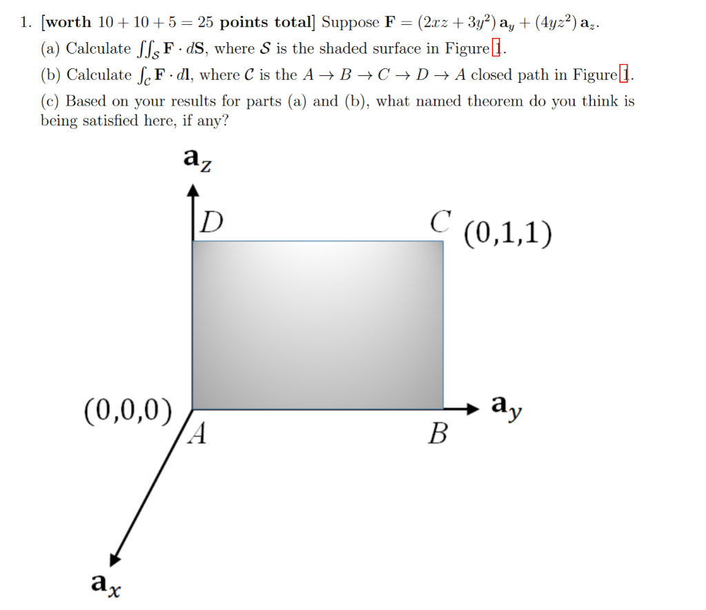Solved . 1. [worth 10+ 10 + 5 = 25 points total] Suppose F = | Chegg.com