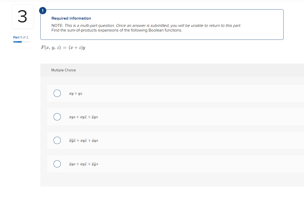 Solved Required information NOTE: This is a multi-part | Chegg.com