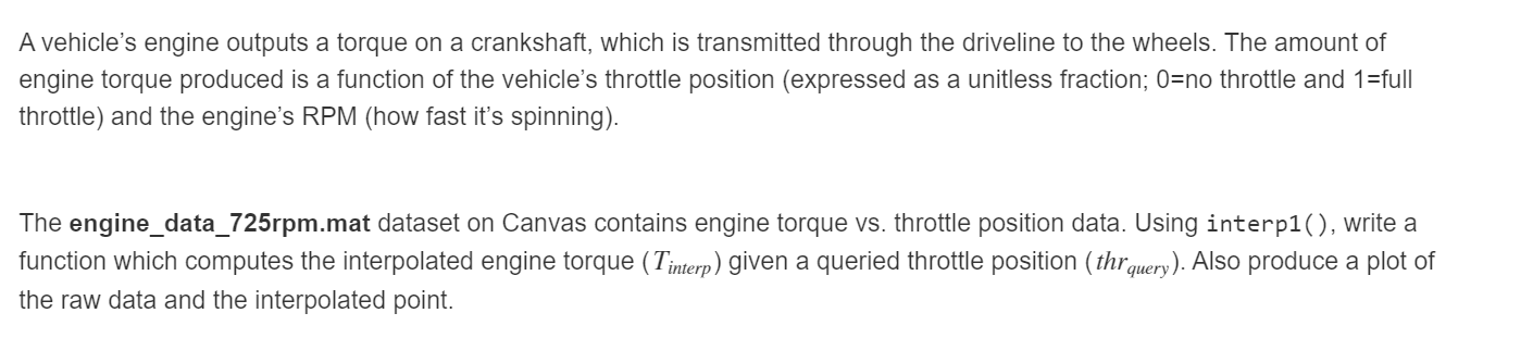Solved A vehicle's engine outputs a torque on a crankshaft, | Chegg.com
