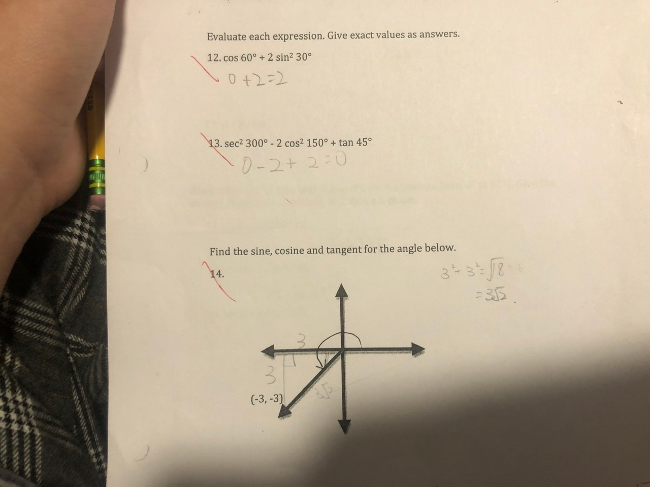 Solved Evaluate each expression. Give exact values as | Chegg.com