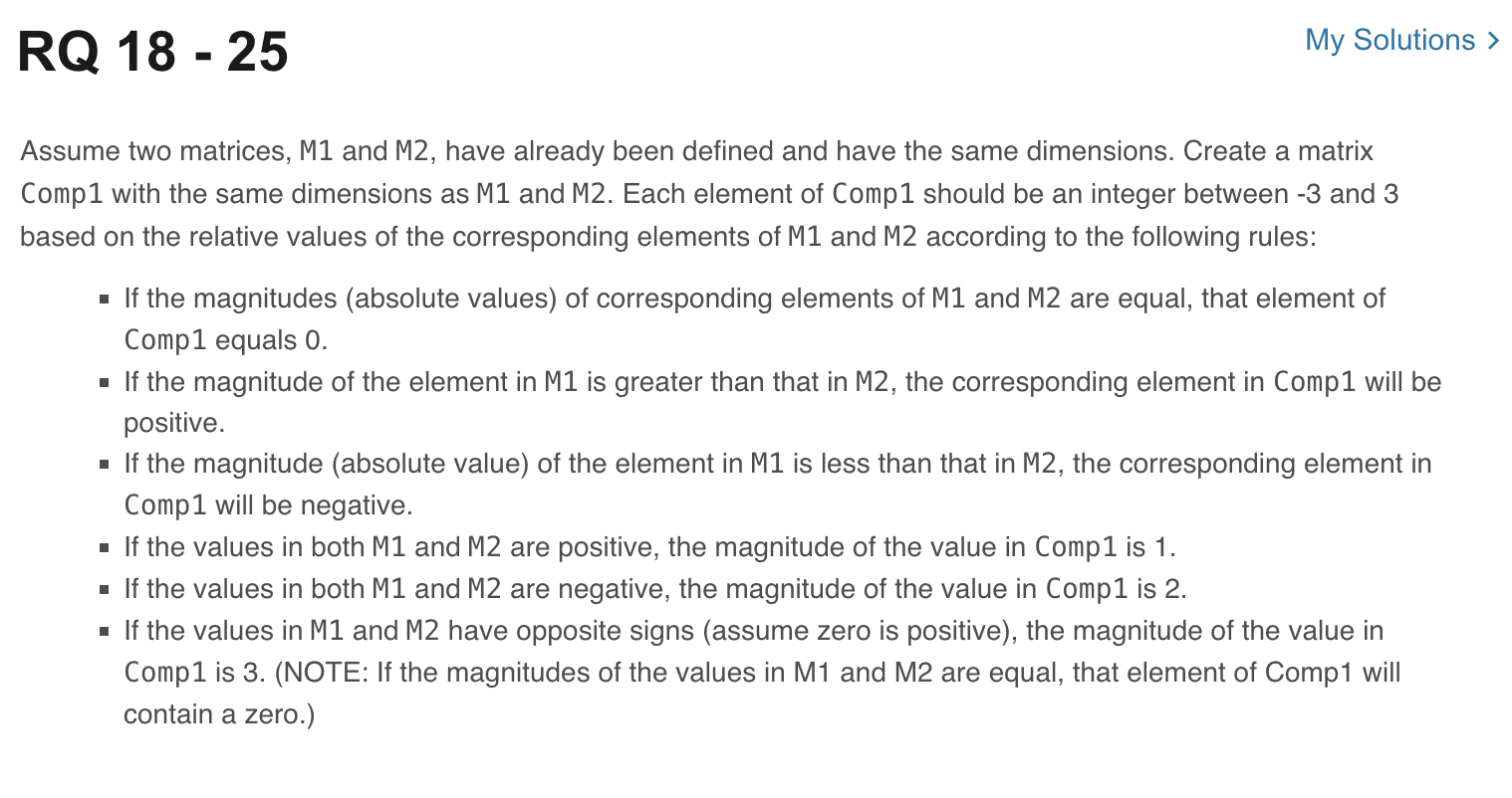 Solved Assume two matrices, M1 and M2, have already been | Chegg.com