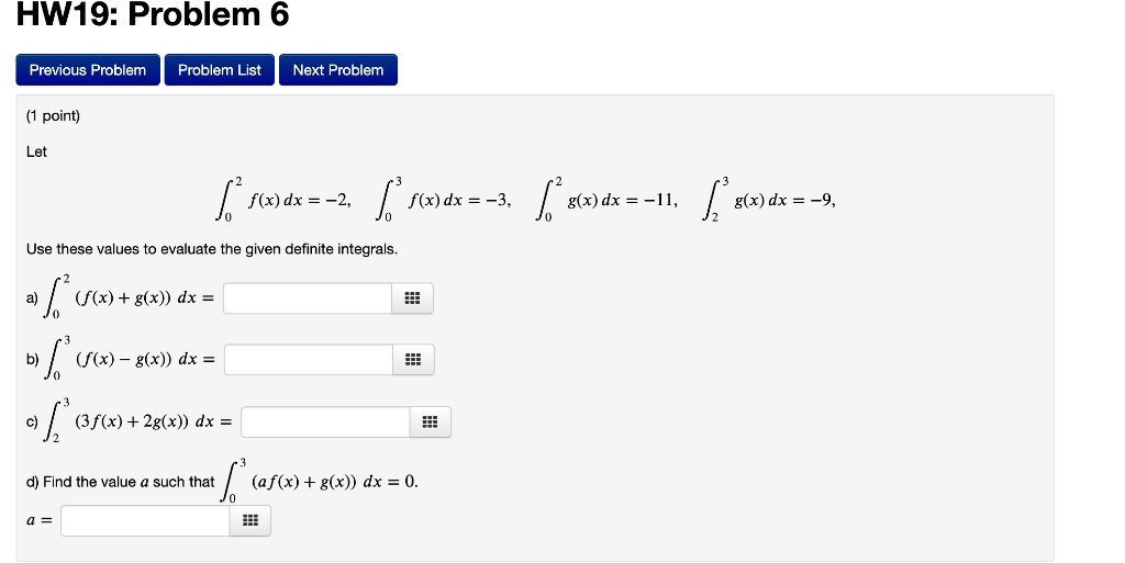 Solved HW19: Problem 6 Problem List Previous Problem Next | Chegg.com