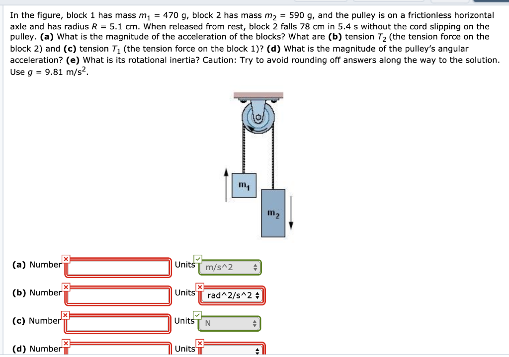 Solved In the figure, block 1 has mass m1 = 470 g, block 2 | Chegg.com
