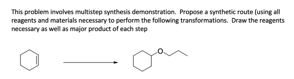 Solved This problem involves multistep synthesis | Chegg.com