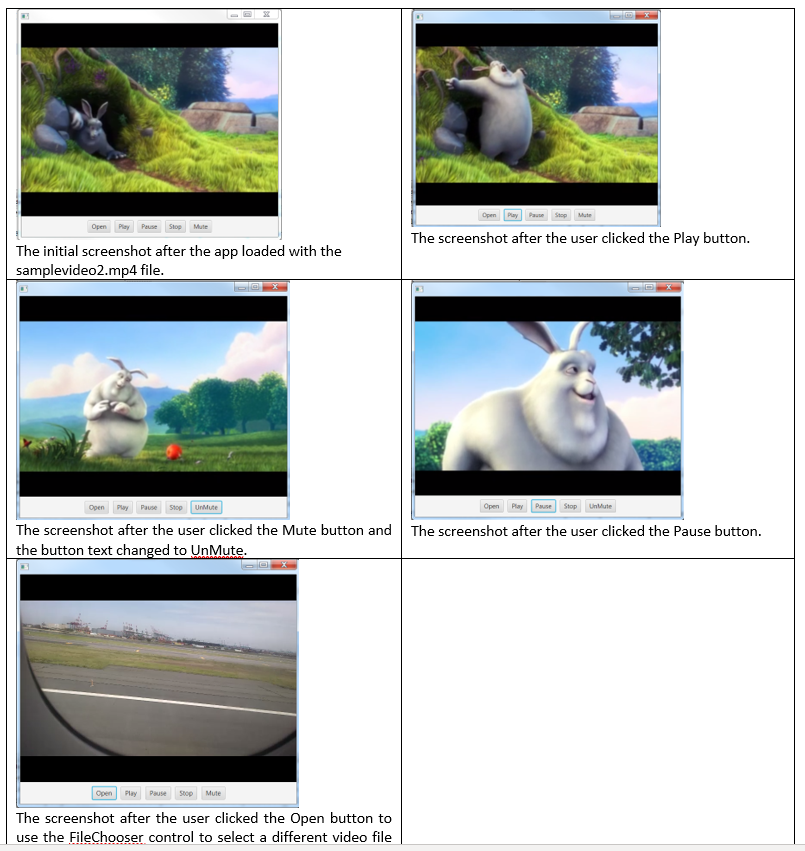 Solved Ex02, Enhanced the Video Player application 1. Add | Chegg.com
