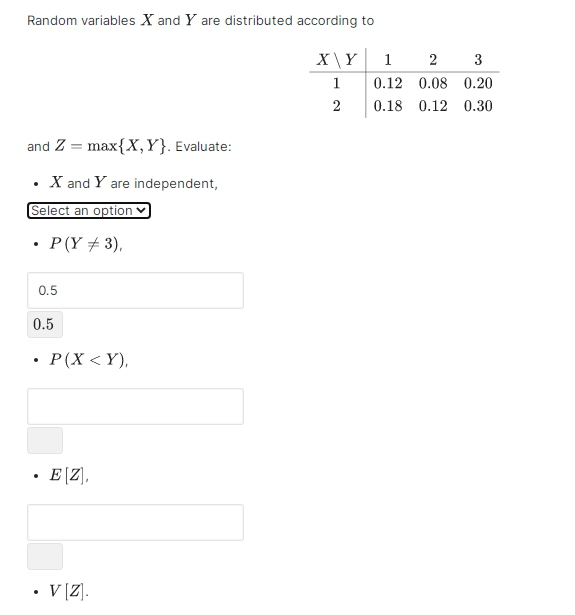 Solved Random variables X and Y are distributed according to | Chegg.com