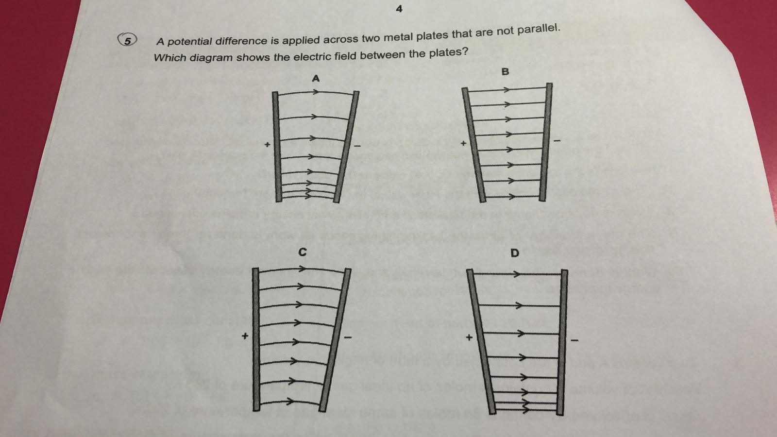 Solved A potential difference is applied across two metal | Chegg.com