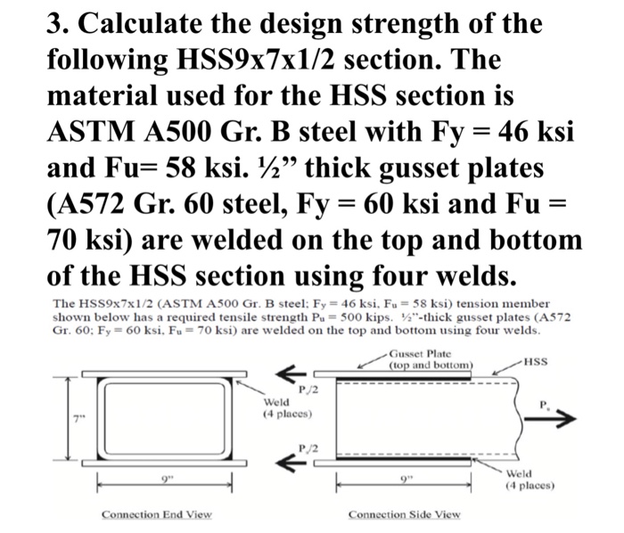 Solved 3. Calculate the design strength of the following | Chegg.com
