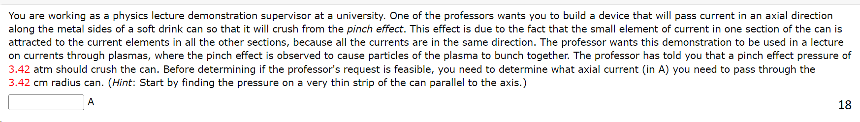 Solved You are working as a physics lecture demonstration | Chegg.com
