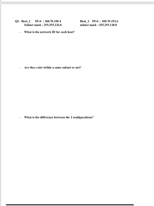 Solved Assignment 3 Ip Subnetting Pdf Щ Q1 Given A Class A