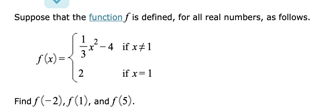 Solved Suppose that the function f is defined, for all real | Chegg.com