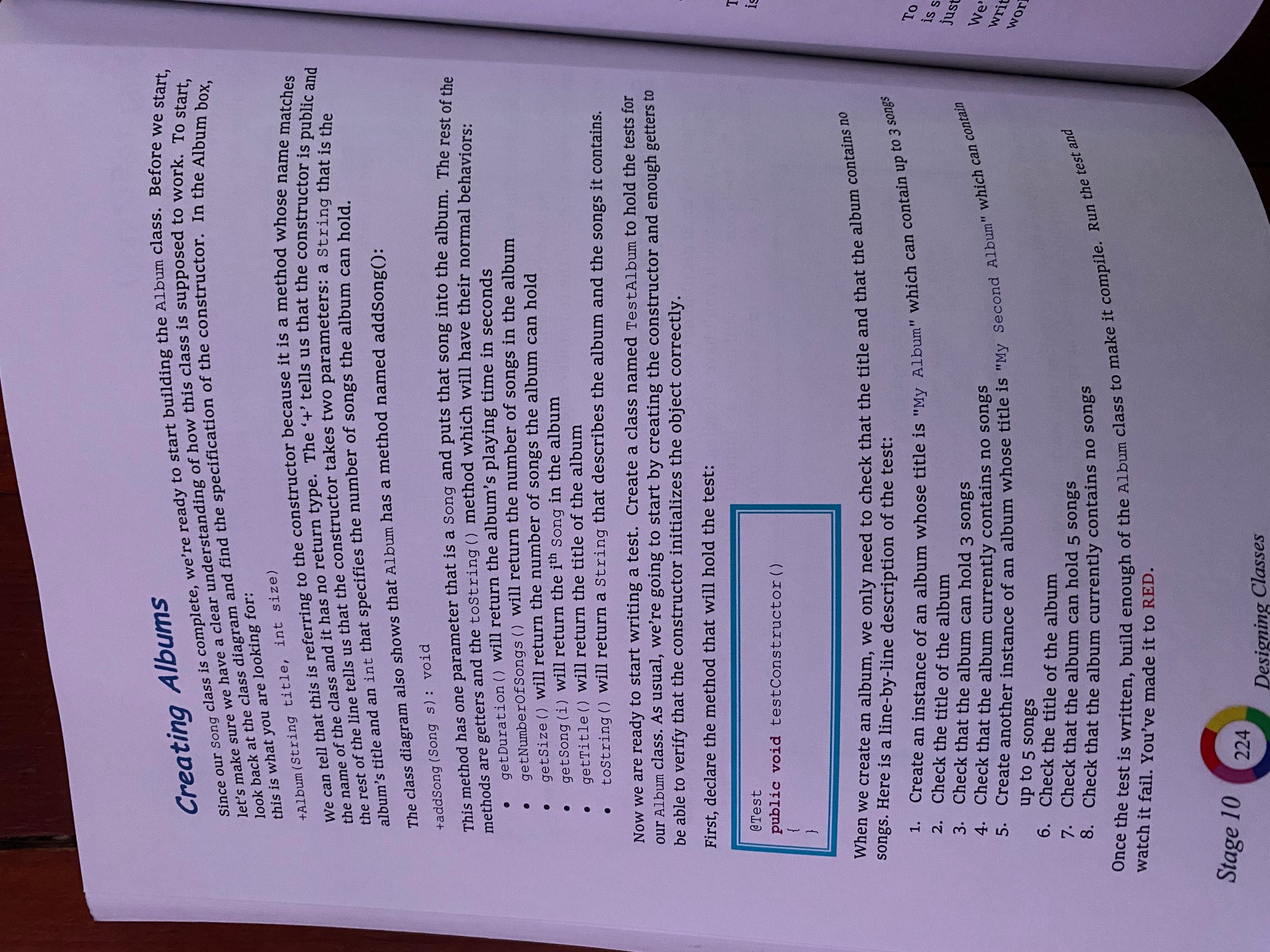 Solved We're going to start by building the Song class, so | Chegg.com
