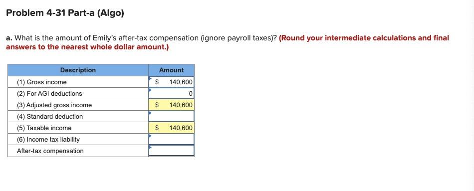 Solved Required Information Problem 4 31 Lo 4 1 Algo Chegg
