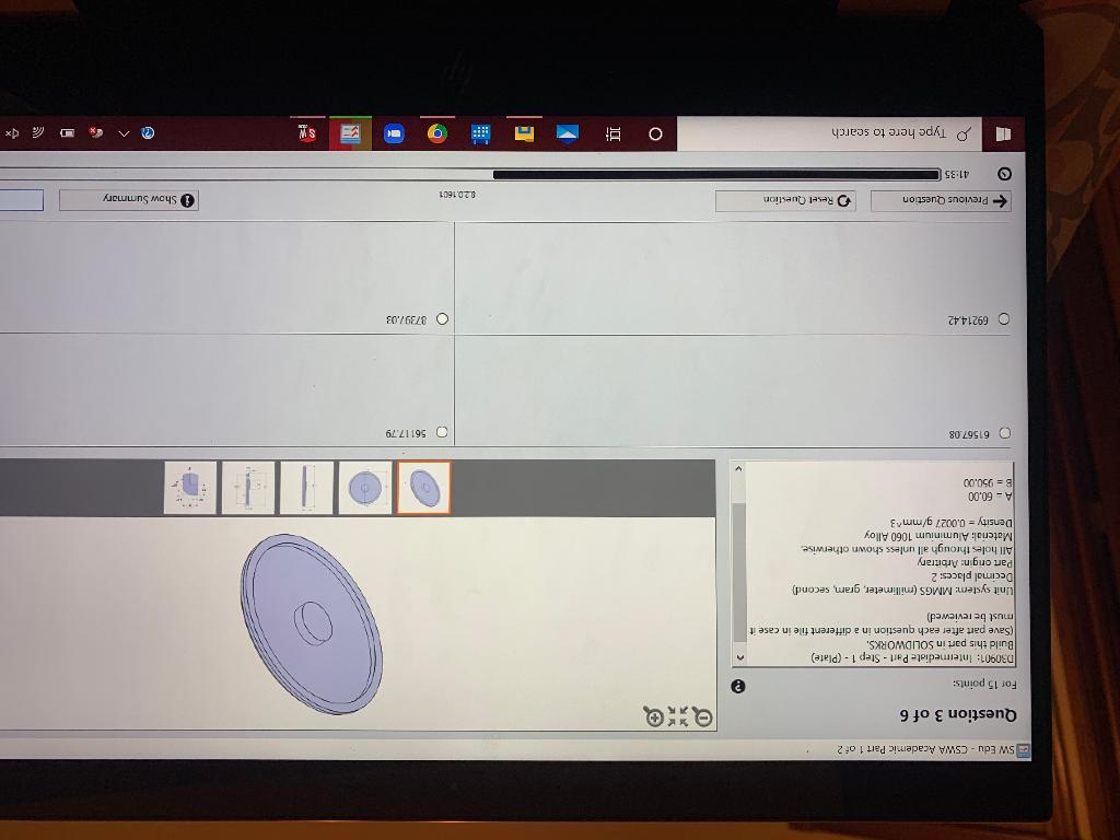 SW Edu - CSWA Academic Part 1 of 2 Question 3 of 6 | Chegg.com
