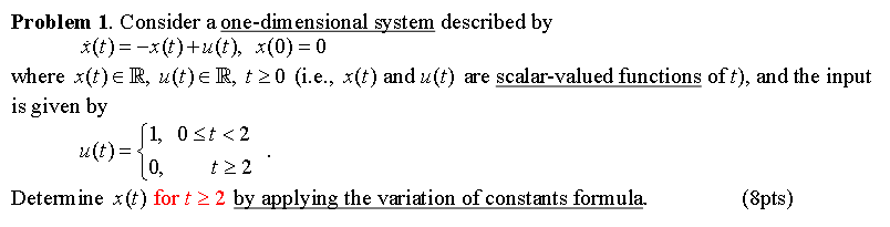 Solved Problem 1. Consider a one-dimensional system | Chegg.com