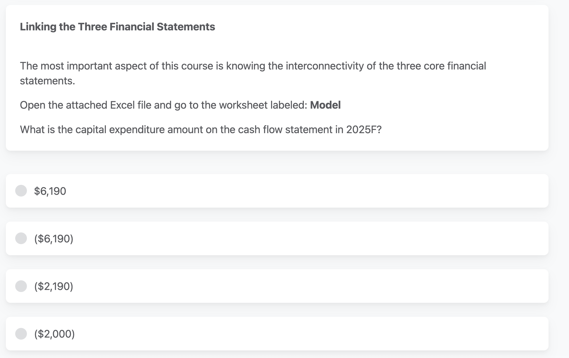Solved Linking the Three Financial StatementsThe most | Chegg.com