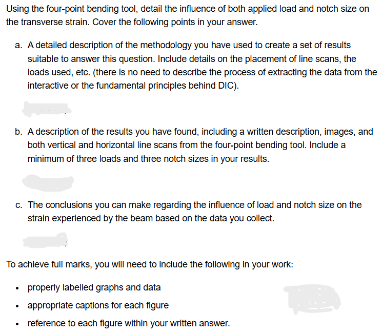 Using the four-point bending tool( ﻿in the general | Chegg.com