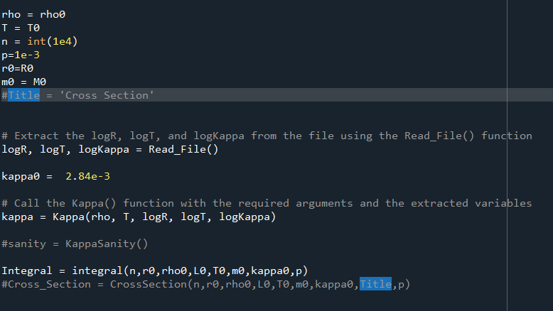 Solved I've been attempting to model the sun (core), by | Chegg.com