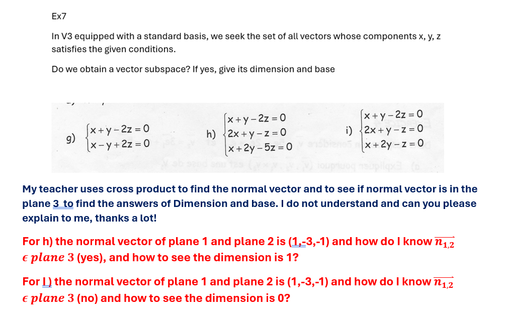Solved Advanced Maths - ﻿cross product to ﻿find the | Chegg.com