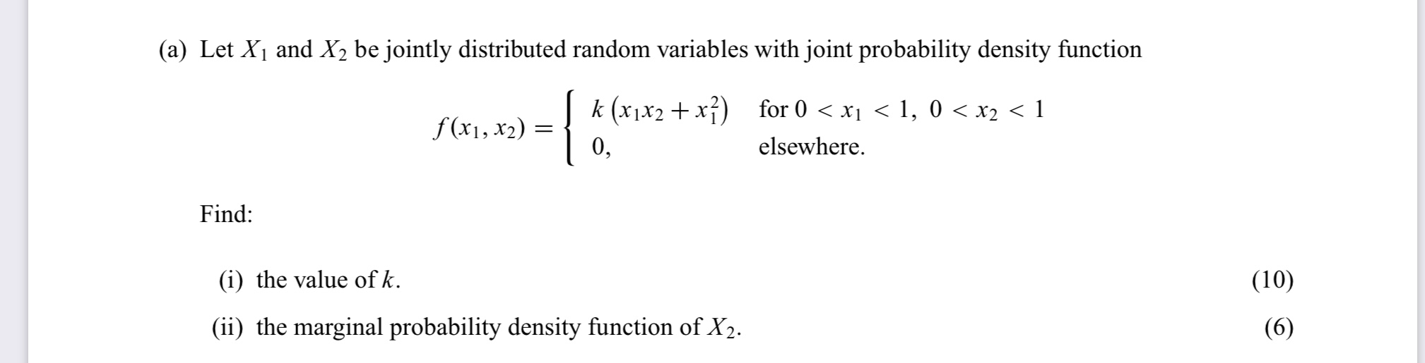 Solved (a) Let Xị and X2 be jointly distributed random | Chegg.com