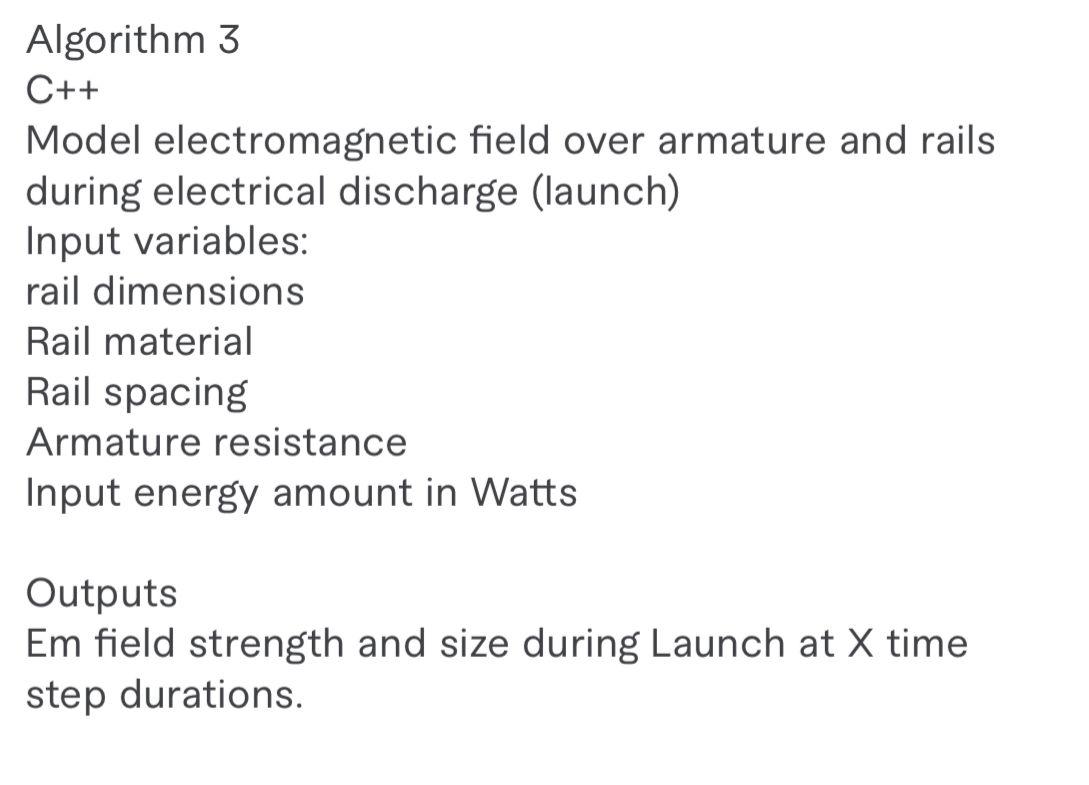 Solved Algorithm 3 C++ Model electromagnetic field over | Chegg.com