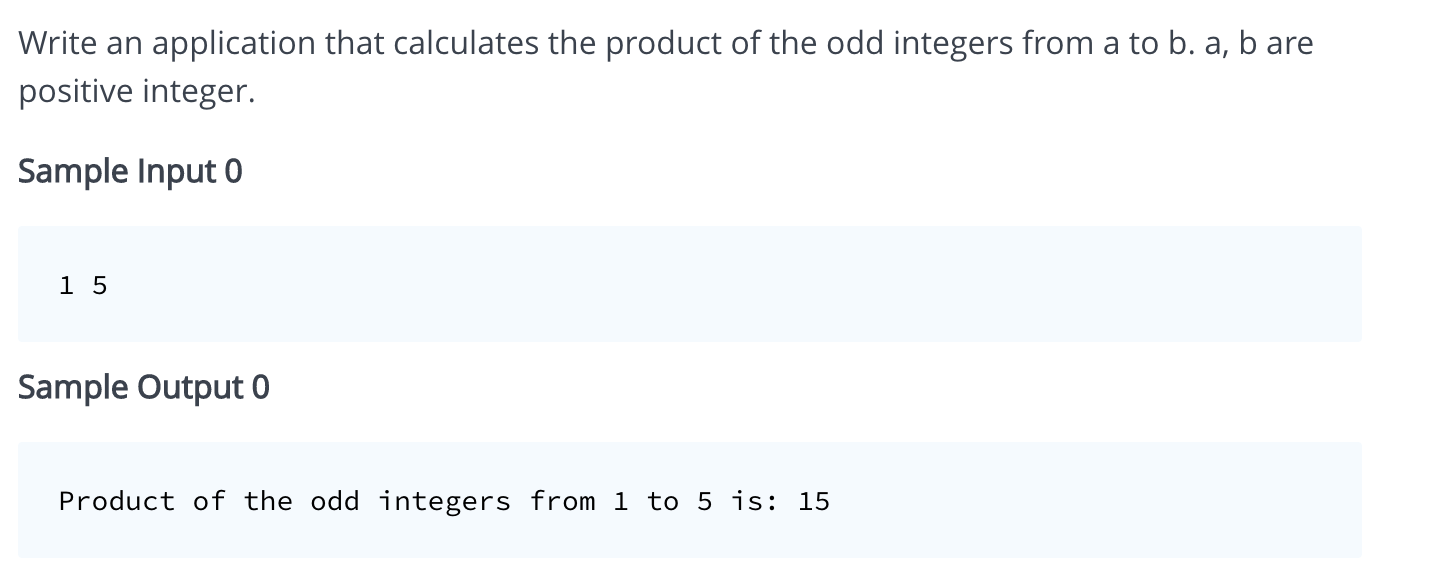 Solved Write an application that calculates the product of | Chegg.com