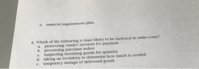Solved 5. Essentially, the output of aggregate planning is | Chegg.com