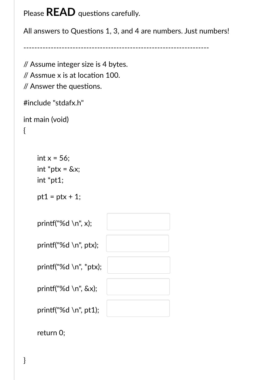 Solved Please READ questions carefully. All answers to | Chegg.com