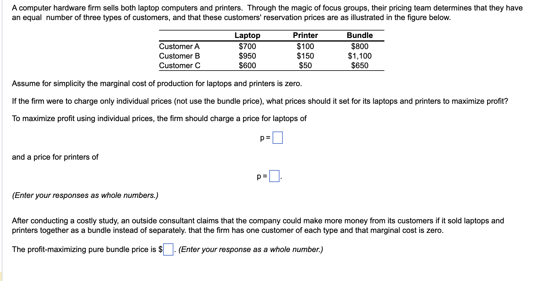 Solved A computer hardware firm sells both laptop computers | Chegg.com