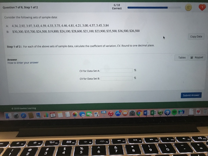 Solved Question 7 of 8, Step 1 of 2 6/10 Correct Consider | Chegg.com