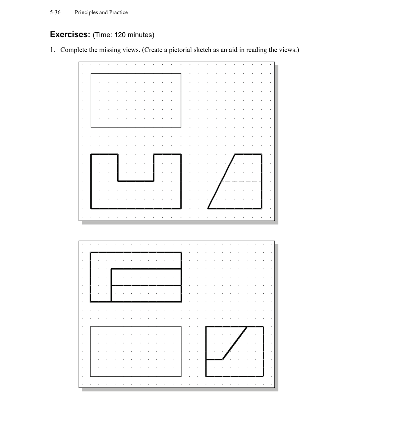 Solved Exercises: (Time: 120 minutes) 1. Complete the | Chegg.com