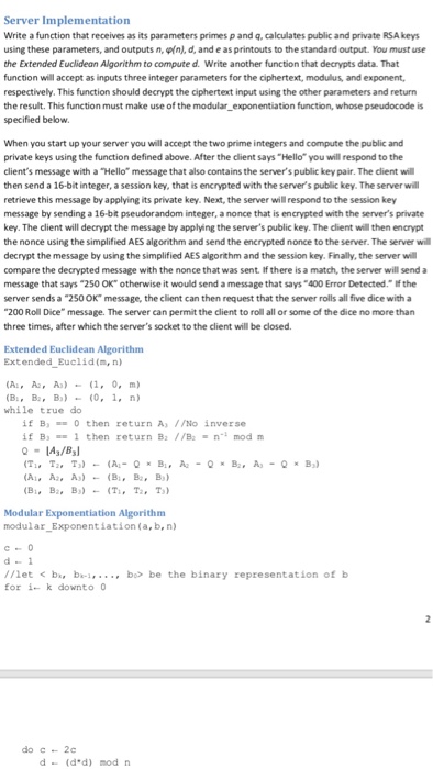 Implementation Of Cryptographic Algorithms Assigned 