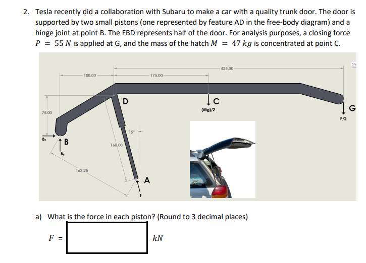 Solved Tesla recently did a collaboration with Subaru to | Chegg.com