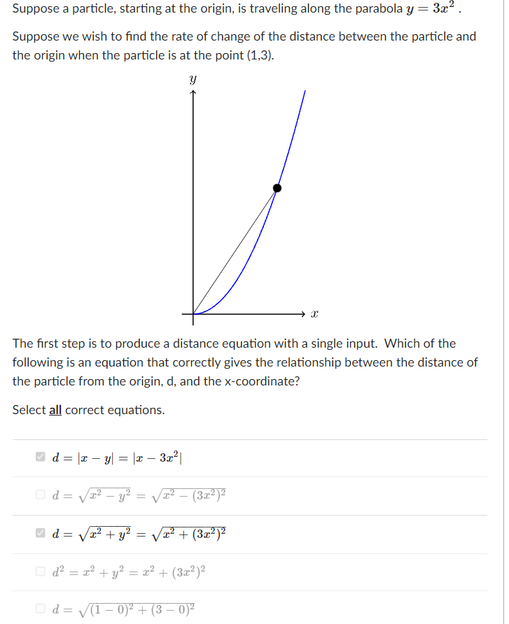 Solved Suppose a particle, starting at the origin, is | Chegg.com