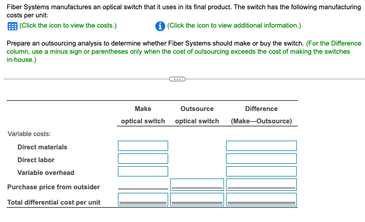 Solved Fiber Systems manufactures an optical switch that it | Chegg.com
