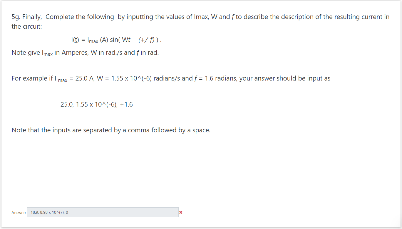 Solved 3a. An Ac Generator Is Connected To A Circuit. The 