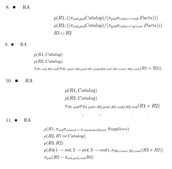 Solved Solve using Relational Algebra (A similar question | Chegg.com