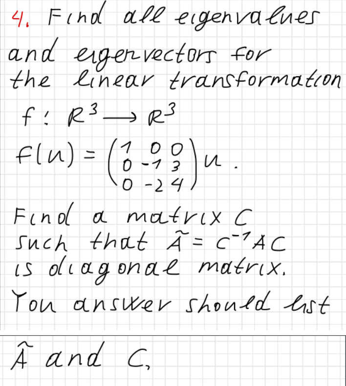 Solved 4. Find all eigenvalues and eigenvectors for the | Chegg.com