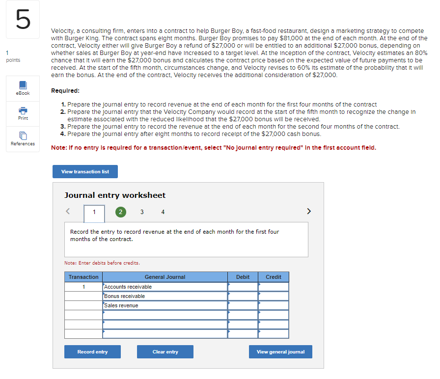 Solved Velocity, a consulting firm, enters Into a contract | Chegg.com