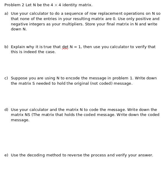 Solved Need help with this Linear Algebra problem; cant | Chegg.com