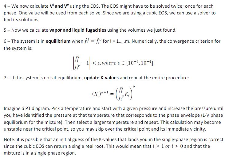 Using the van der Waals equation of state, (EOS), | Chegg.com