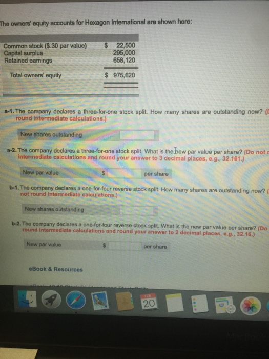 Solved The owners' equity accounts for Hexagon International | Chegg.com