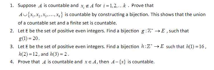 Solved Let E be the set of positive even integers. Find a | Chegg.com